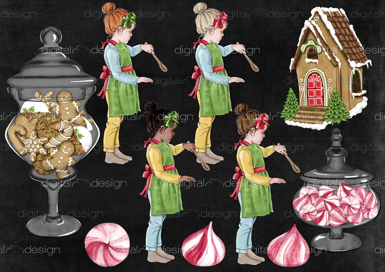 Cookies for Santa - Clipart (367054) | Illustrations | Design Bundles