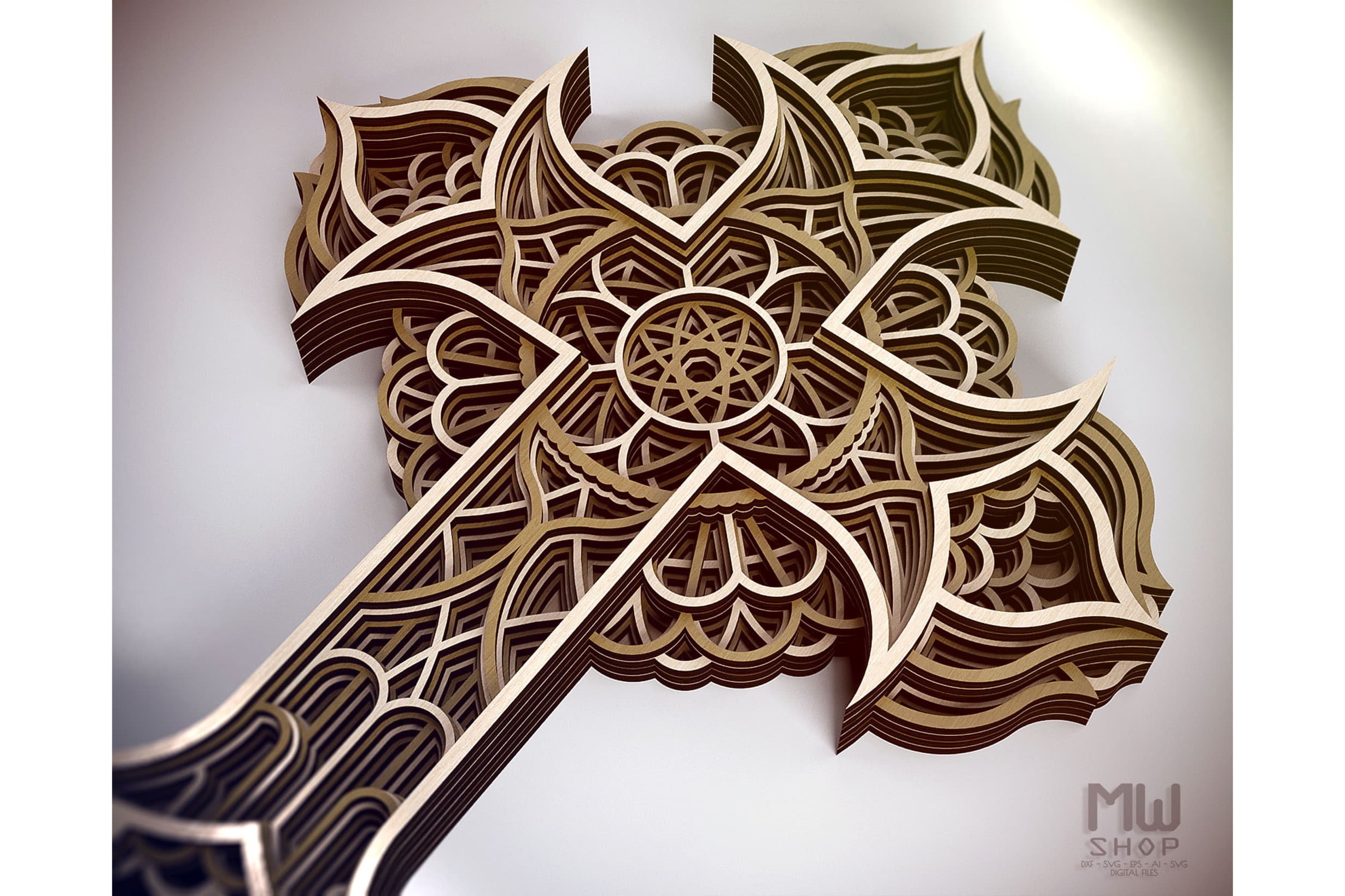 Cr03 - Multilayer Cross, Laser cut Cross, Cricut Cross SVG (578854 ...