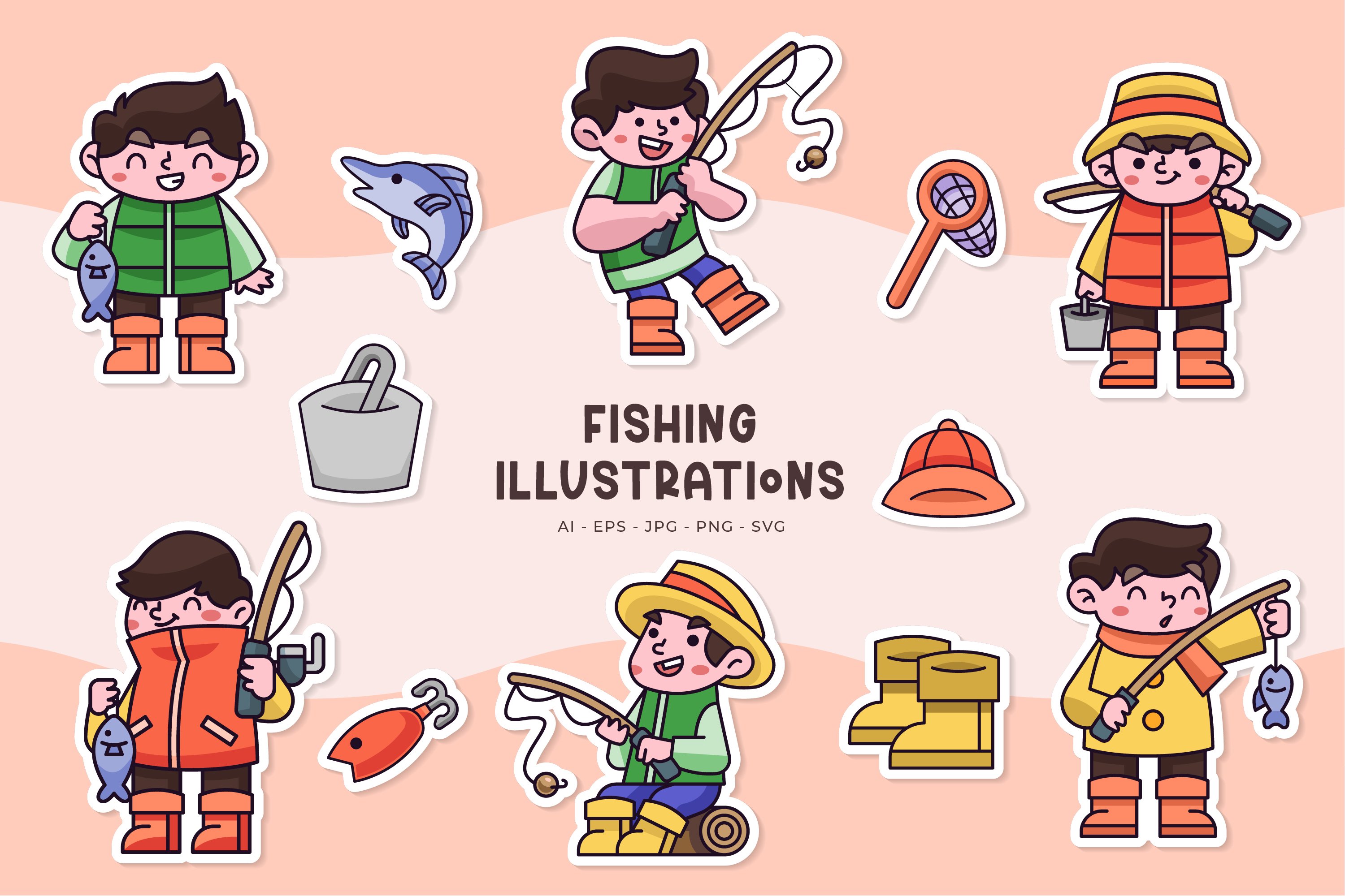 Fishing Illustrations