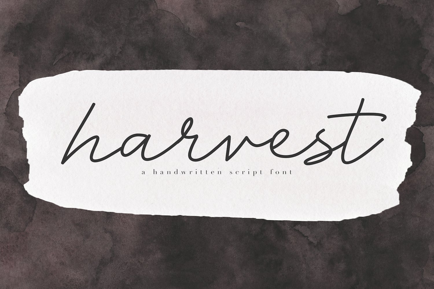 Harvest - A Handwritten Script Font