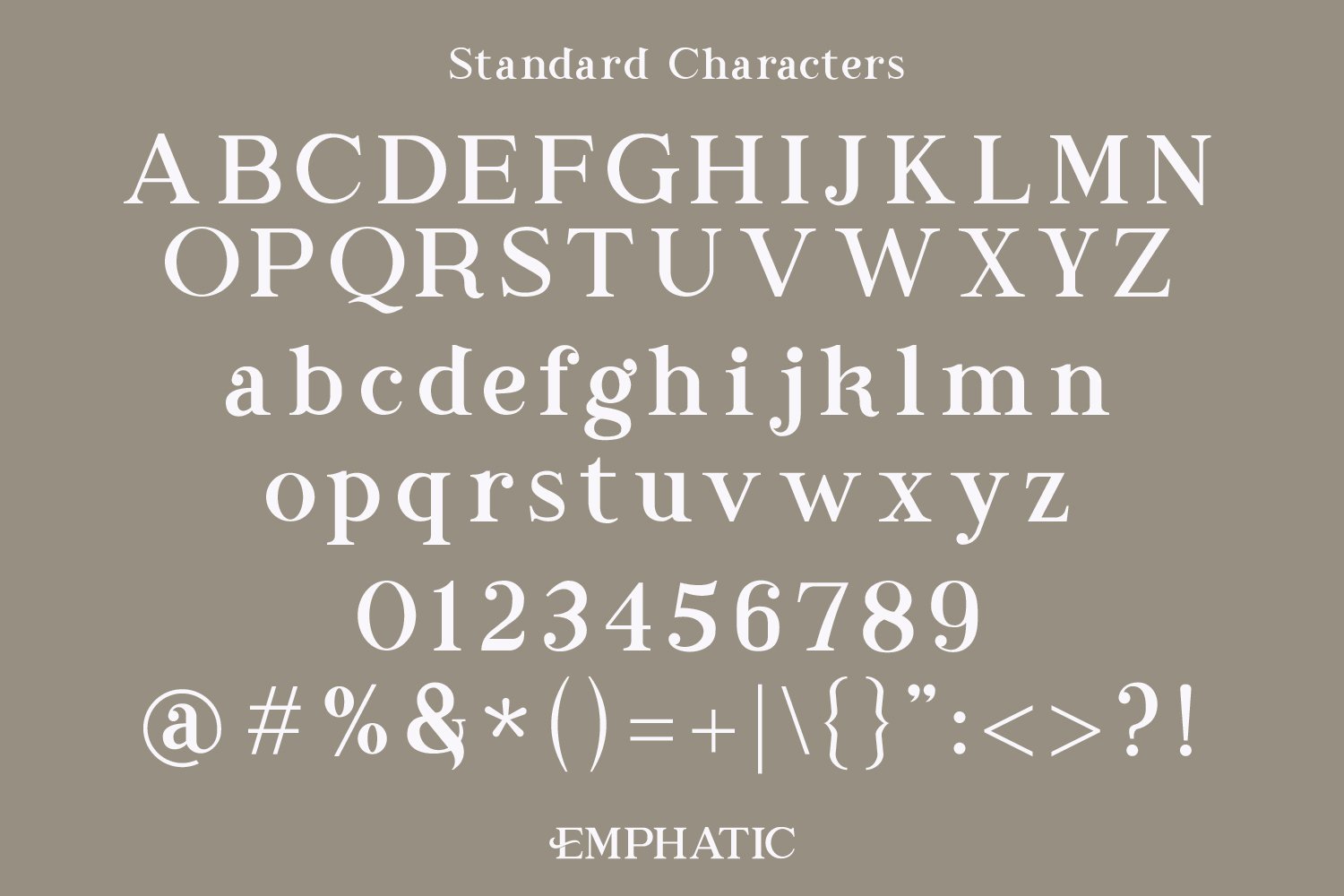 Emphatic - Serif Font (732564) | Serif | Font Bundles