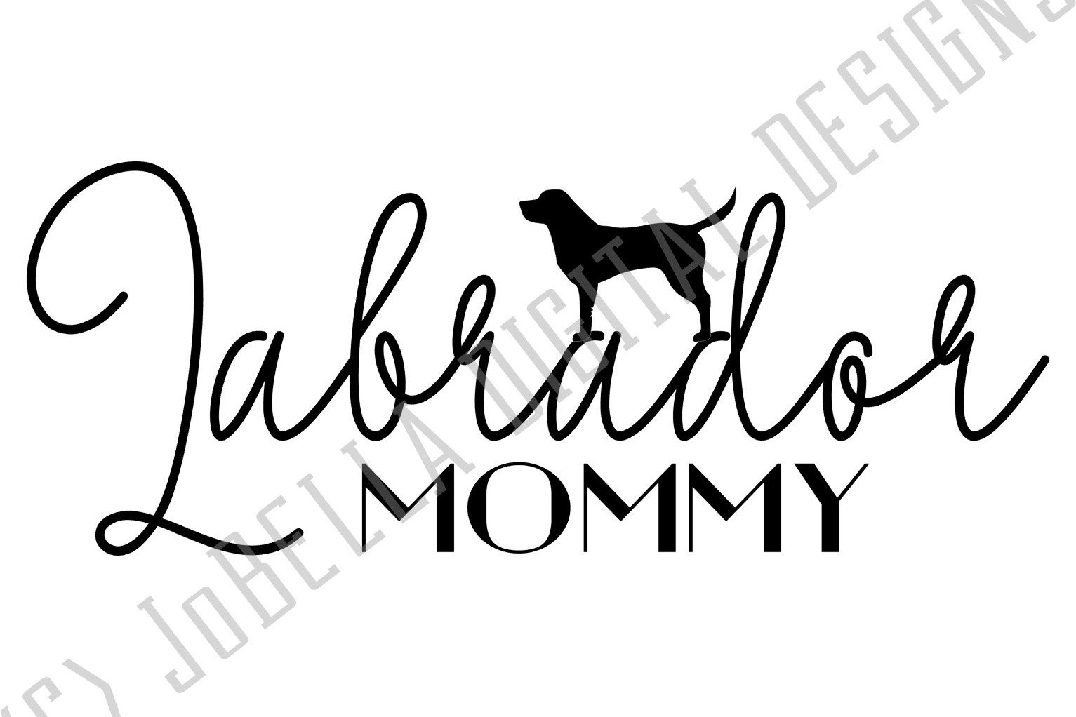 Labrador Mommy SVG, Sublimation PNG & Printable (226516) | Cut Files ...