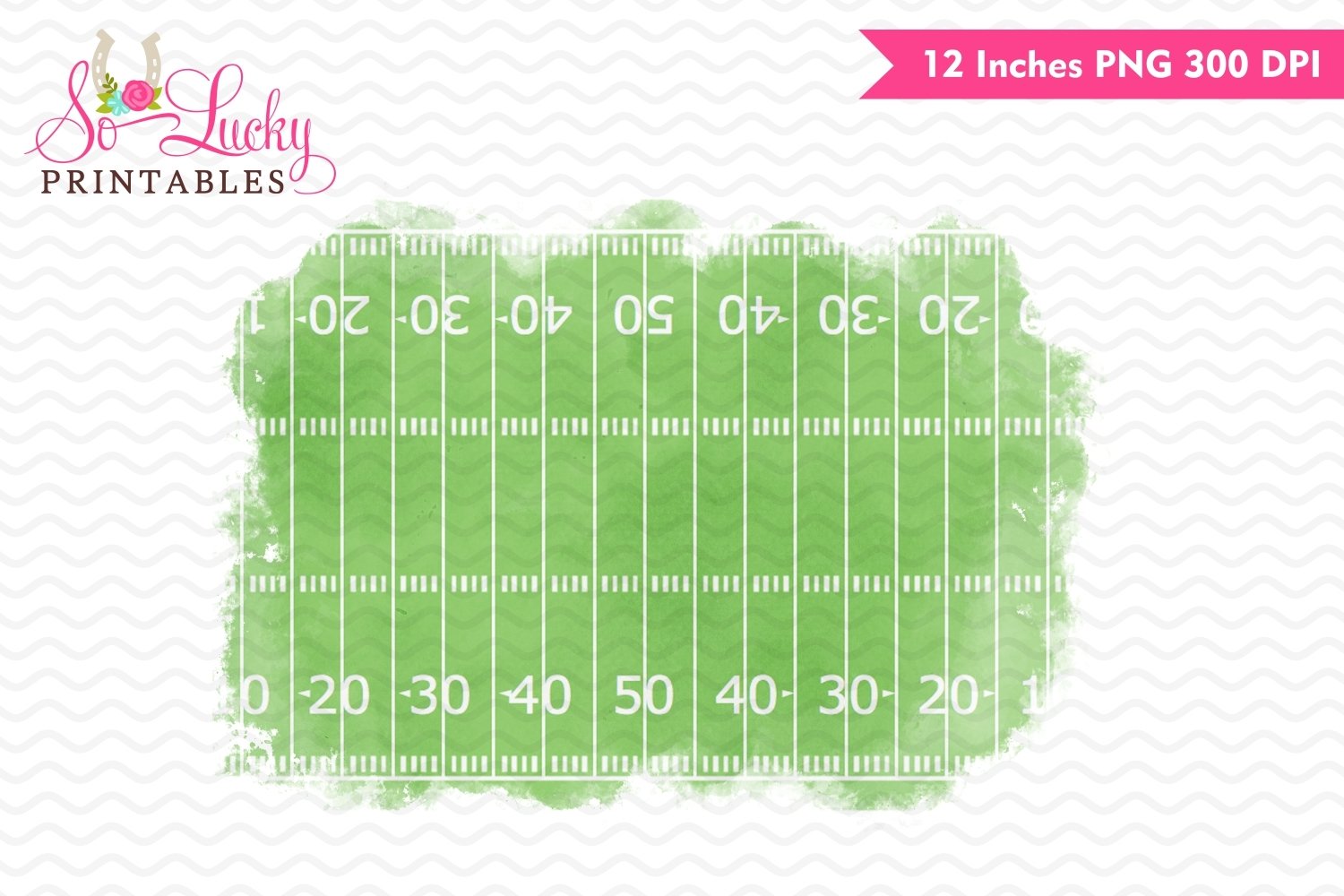 Football field watercolor printable sublimation design (350379 ...