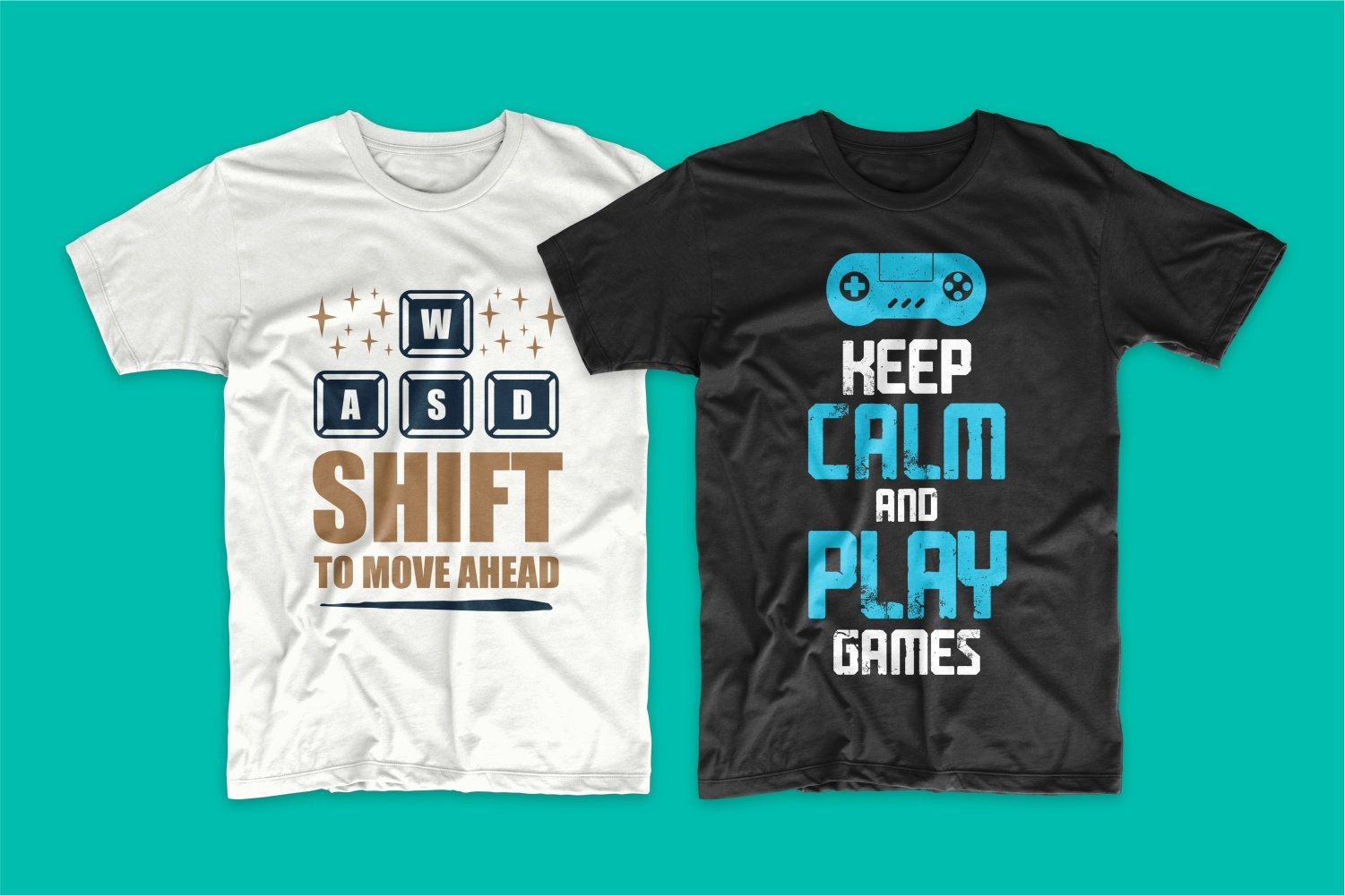 Gaming and Gamer T-shirt Design Vector Bundle Sublimation (1022673 ...