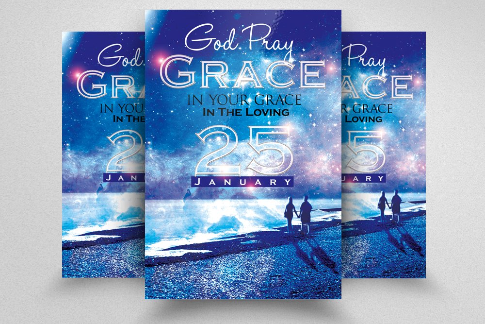God Almighty Church Flyer (132715) | Flyers | Design Bundles