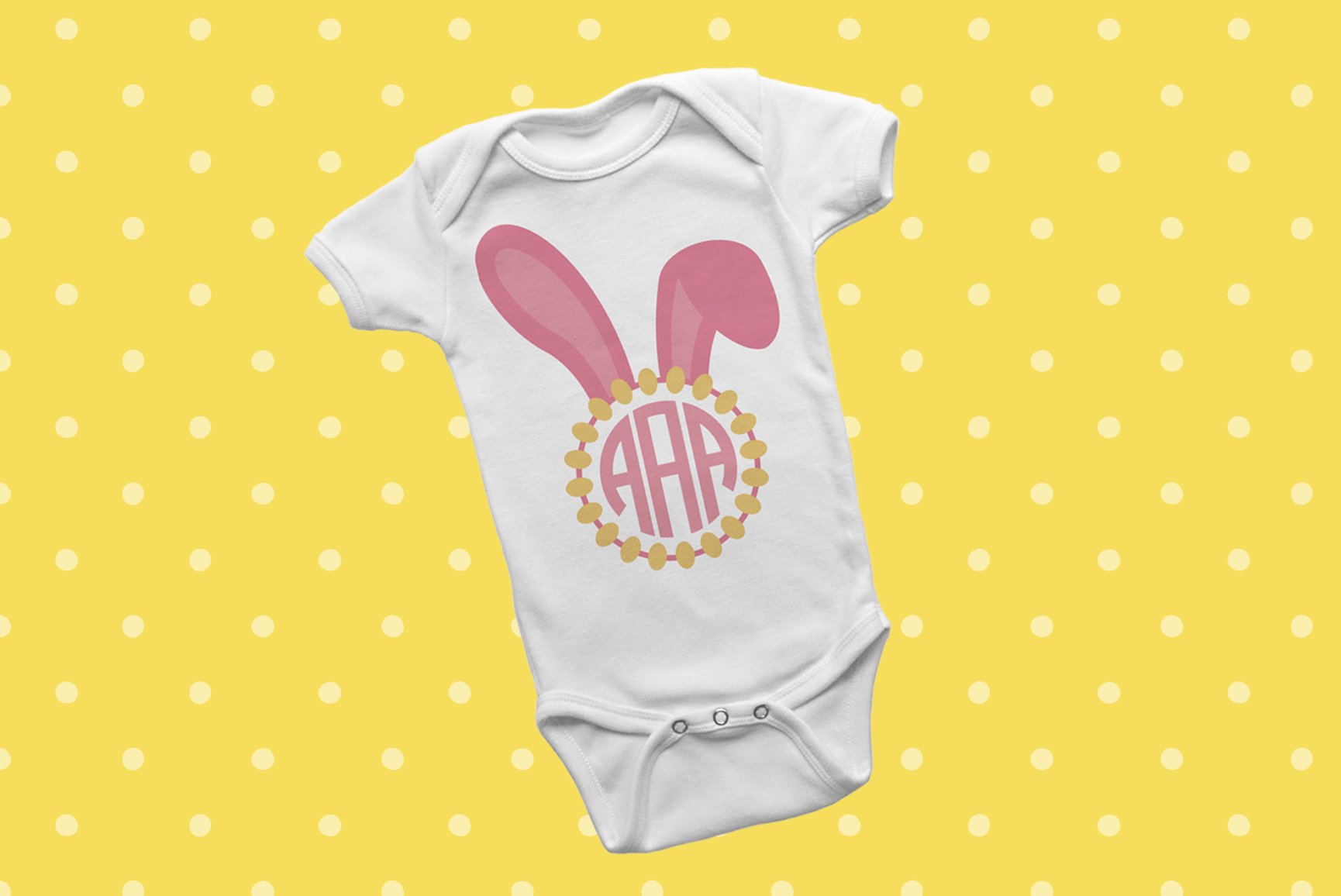 Easter Monogram Frames Bundle Bunny SVG - Happy Easter SVG (217481 ...