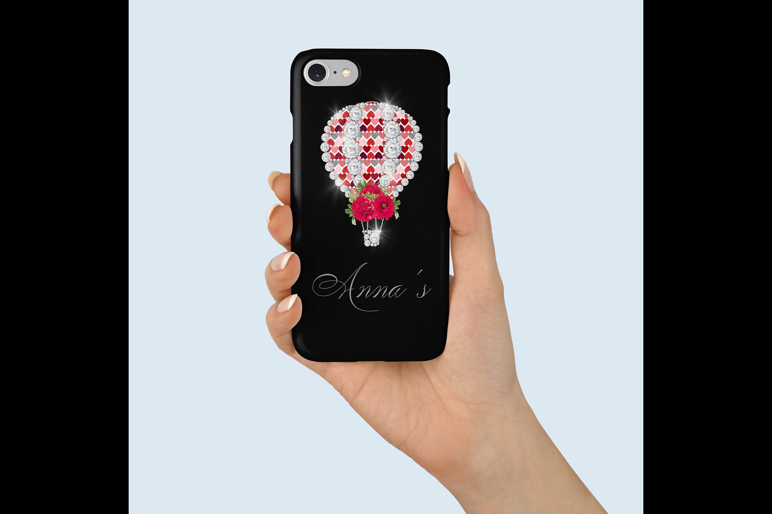 43 Diamond Pearl Gold Glitter Rainbow Hot Air Balloons PNG (445851 ...