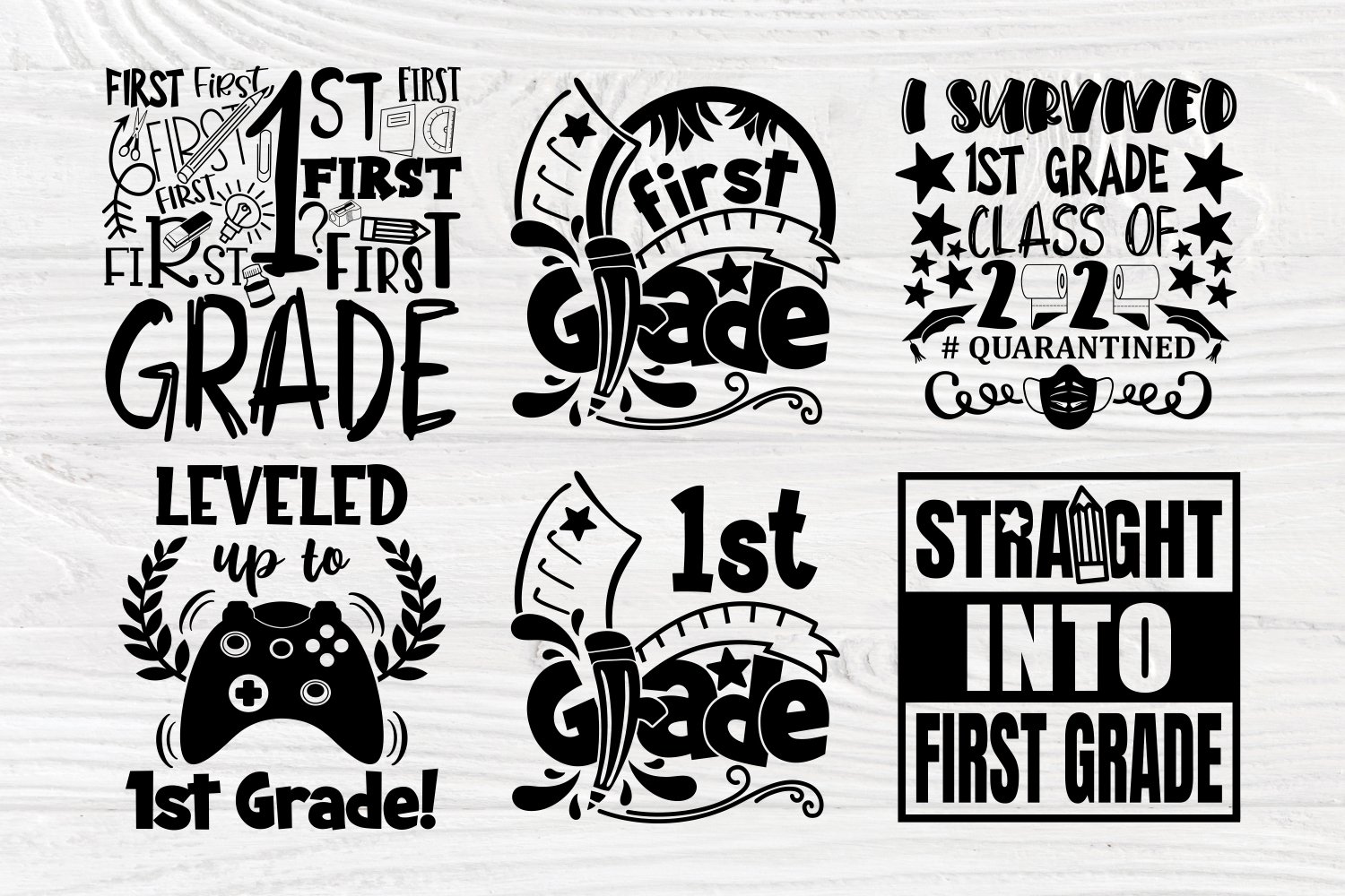 1st Grade SVG Bundle, First Grade Svg, School Svg Shirt (824499) | Cut ...