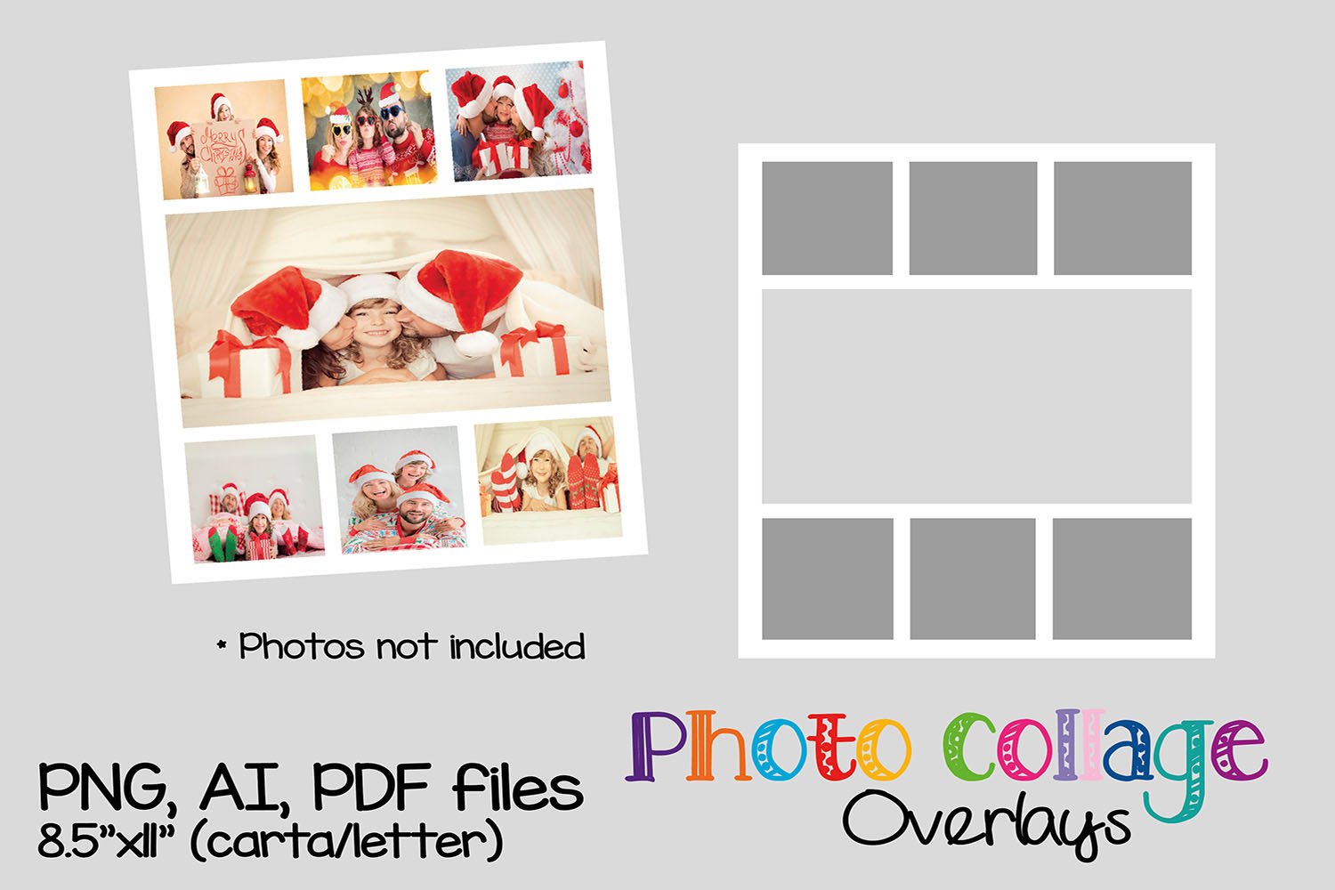 15 Photo collage templates bundle (477857) | Presentation Templates ...