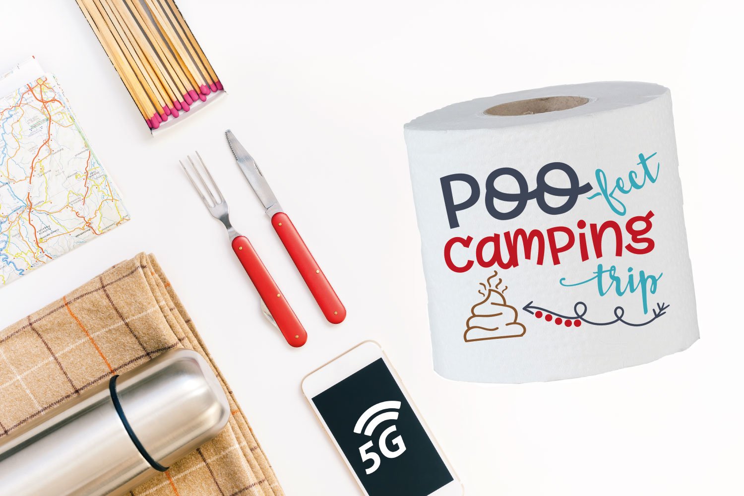 Outdoor/Camping Toilet Paper Bundle SVG, DXF, PNG (66008) | Cut Files ...