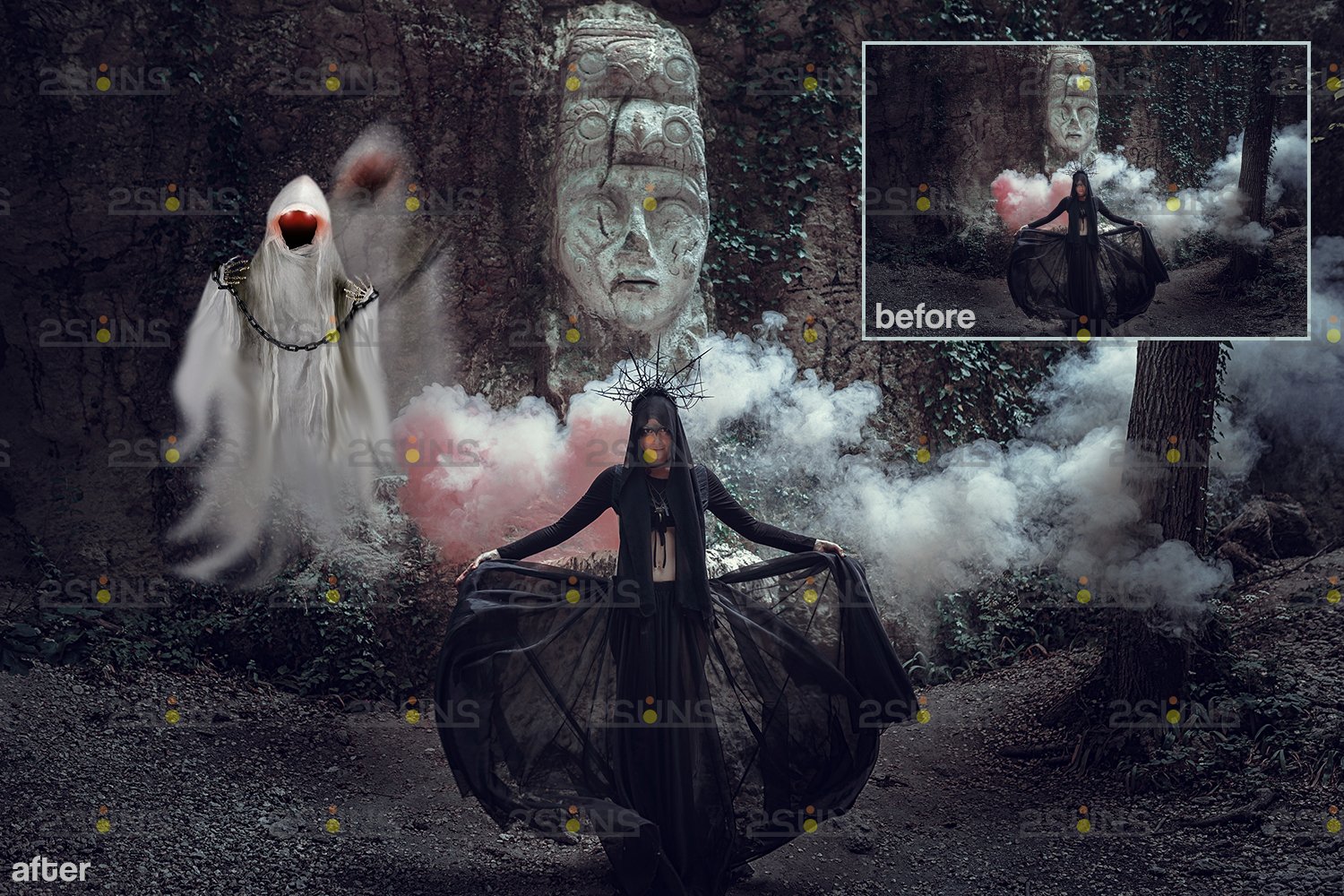 39 Halloween overlay & Ghost Clipart Photoshop overlay (994985 ...
