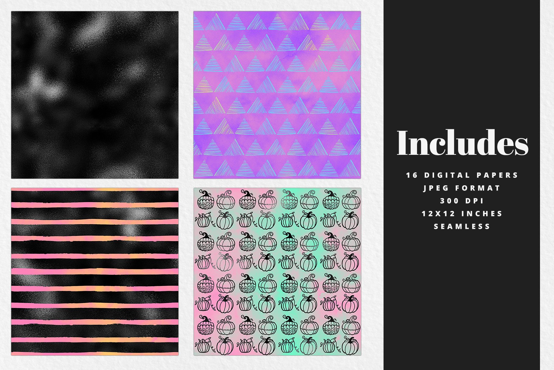 Cute Halloween Digital Paper Pack