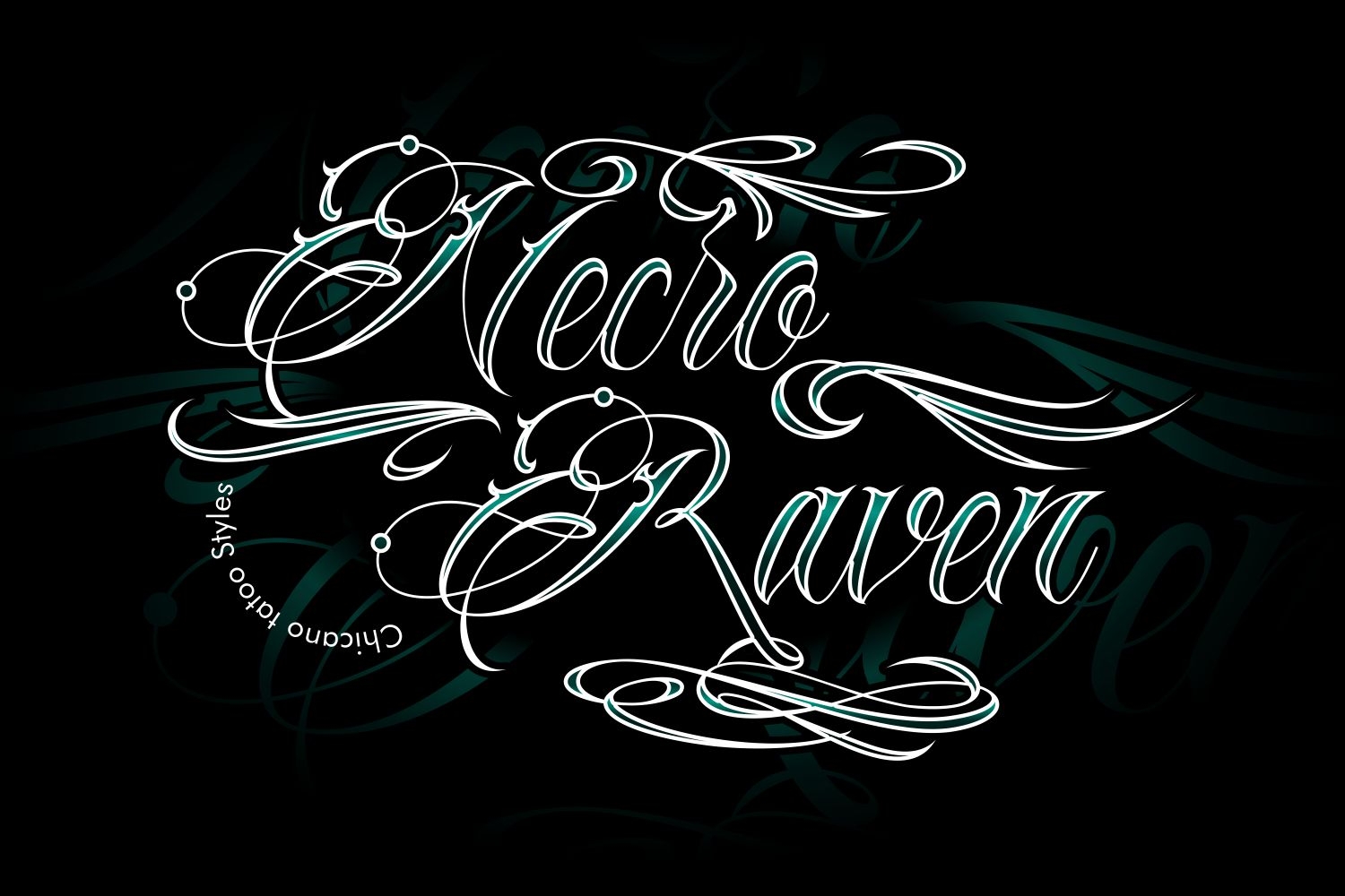Chicano Alphabet Tattoo Fonts