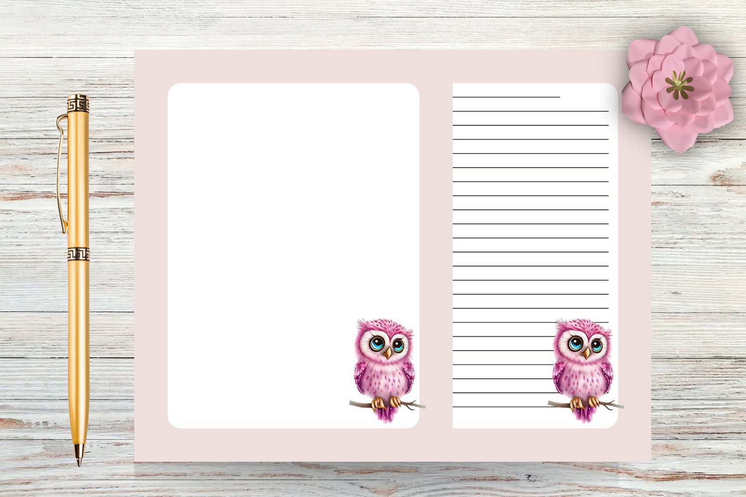 Cute Owl Writing Paper