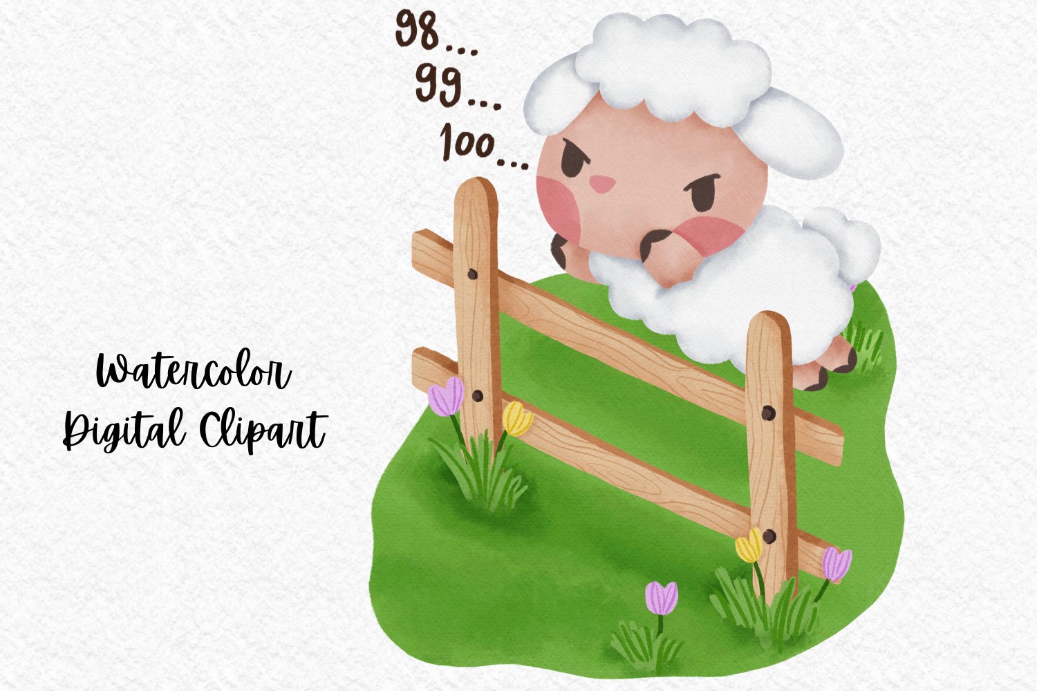 Counting Sheep Clipart