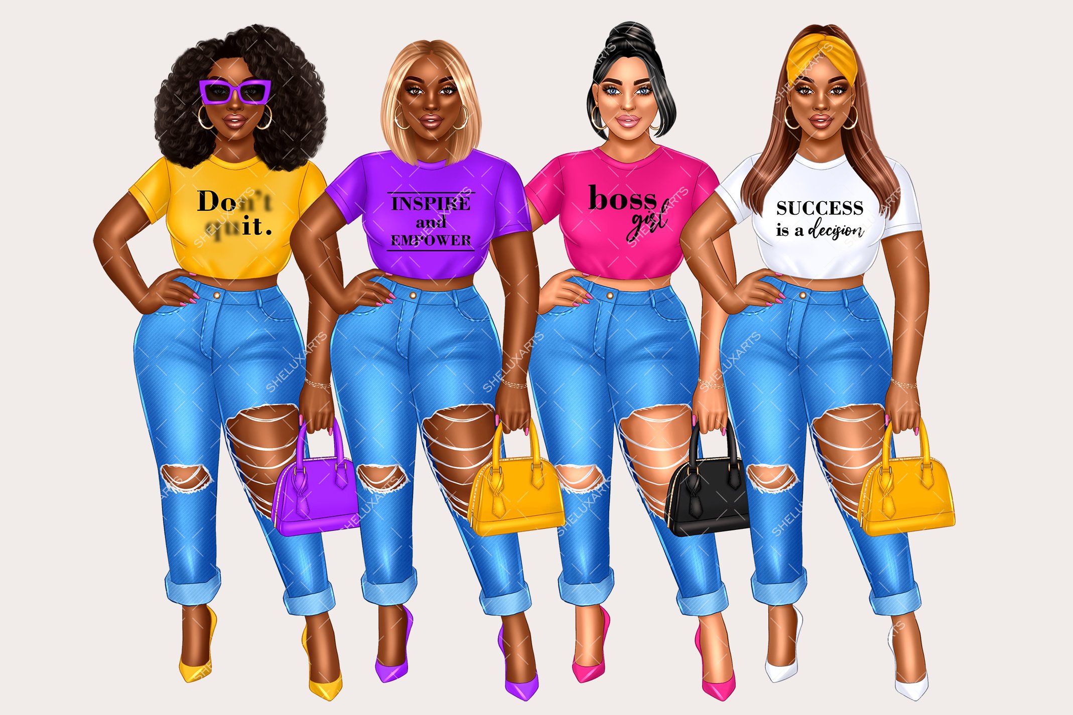 Smiling Black Girl Clipart