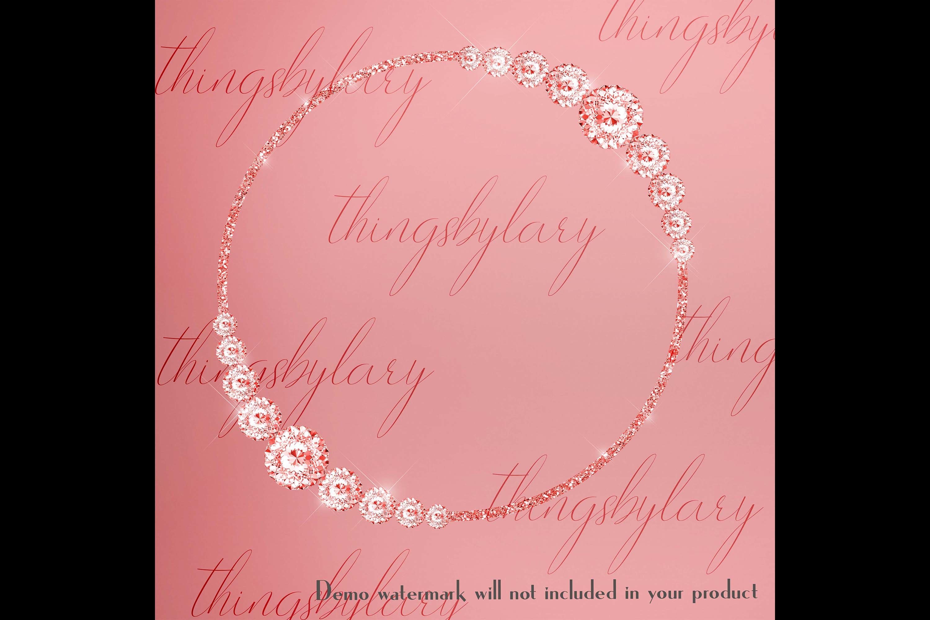 100 Diamond & Glitter Circle Frames Royal Victorian Clip art (564274 ...