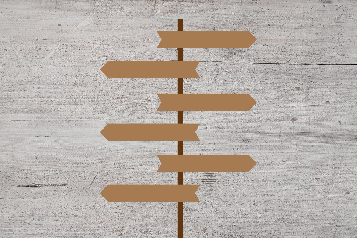 Customizable Sign Post SVG File (209082) | Cut Files | Design Bundles