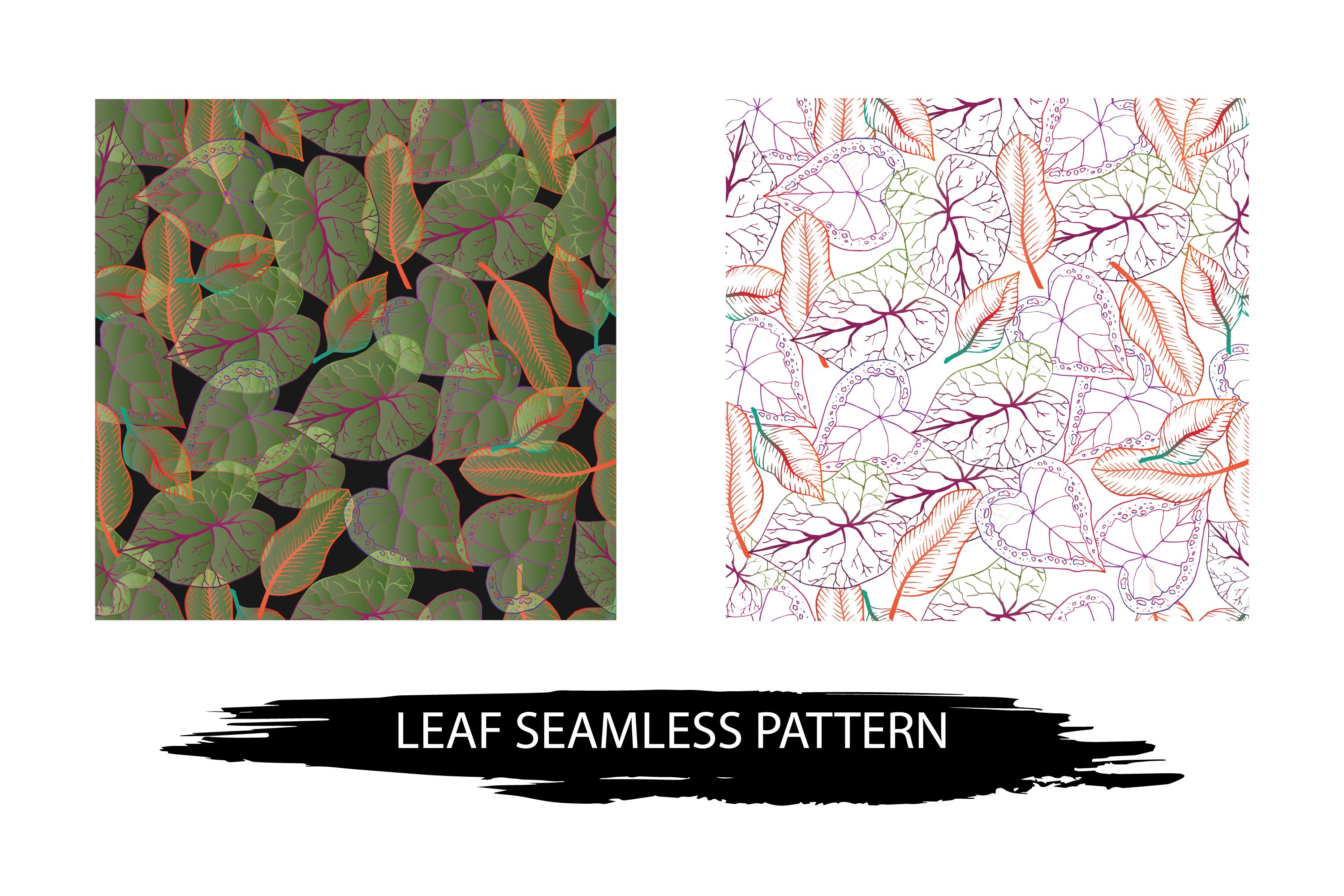 Leaf seamless pattern (1159779) | Patterns | Design Bundles