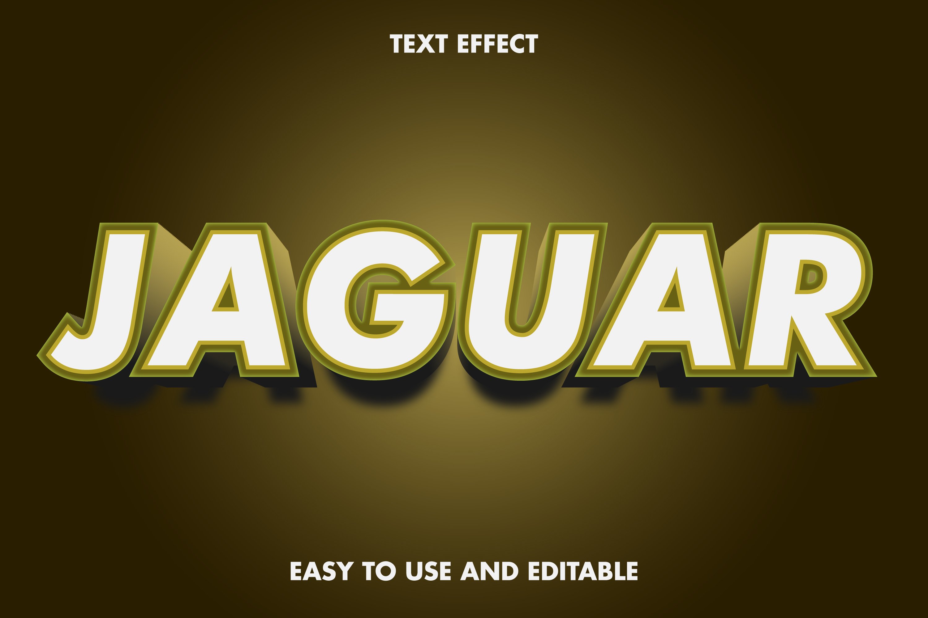 Jaguar text effect. easy to use and editable. premium vector (1000705 ...