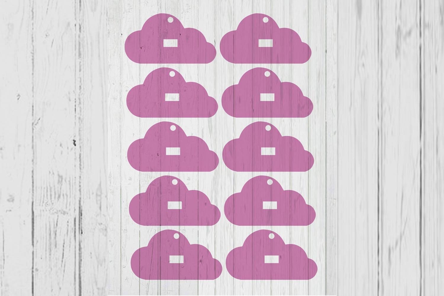 Cloud badge clip display card template svg dxf png ai files (1216386 ...