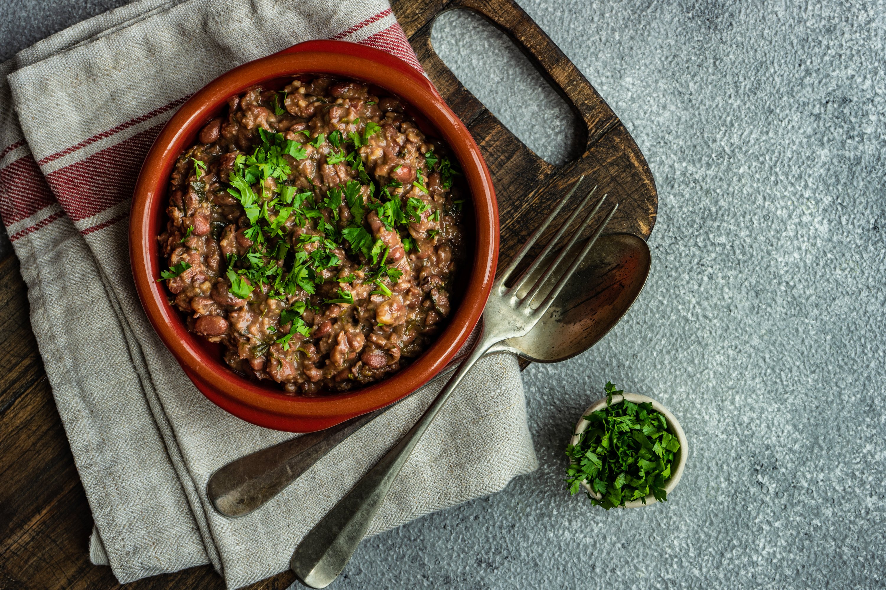 Traditional georgian dish lobio made with stewed red beans (655263 ...
