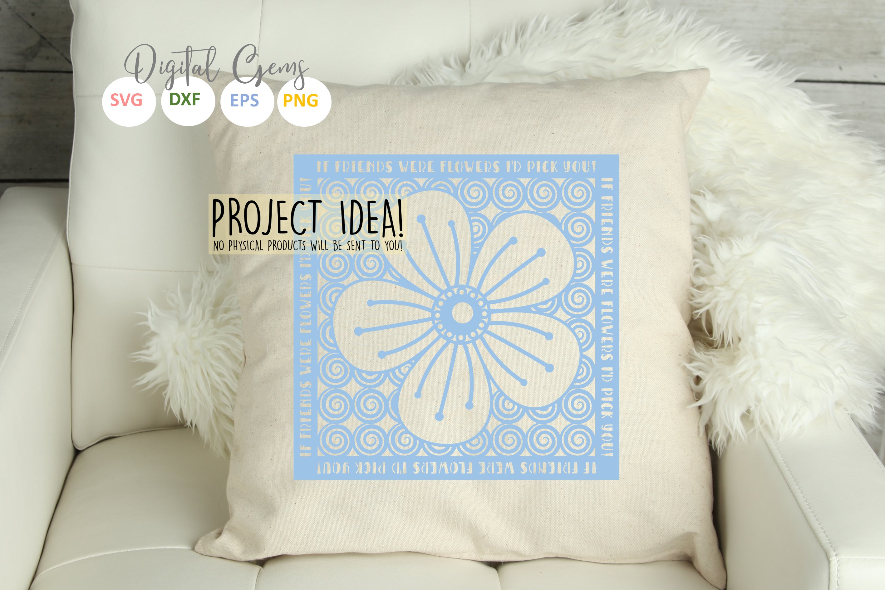 If friends were flowers paper cut SVG / DXF / EPS files (214933) | SVGs ...