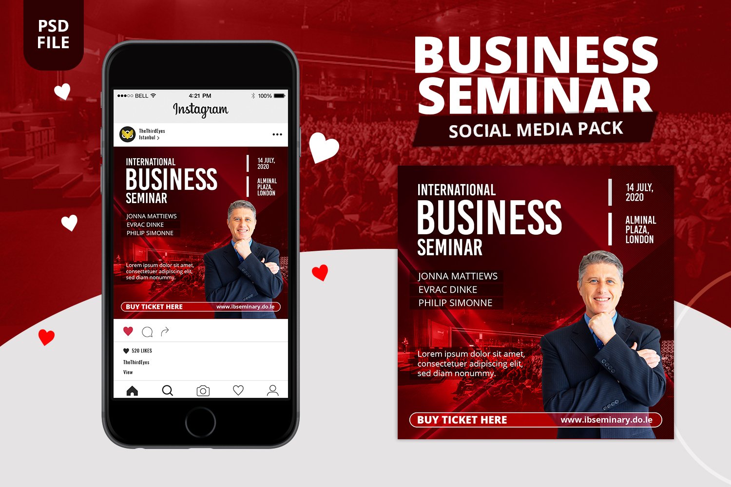 Business Seminar Social Media Pack