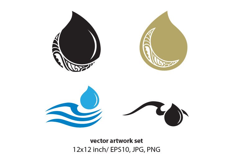 drop, vector set (995208) | Illustrations | Design Bundles