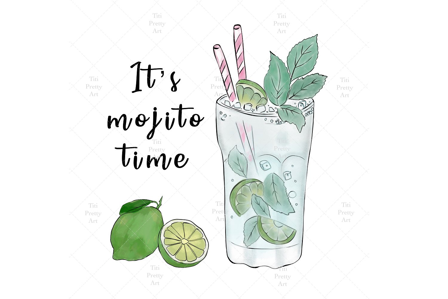 Mojito Cocktail Bundle PNG (942671) | Sublimation | Design Bundles