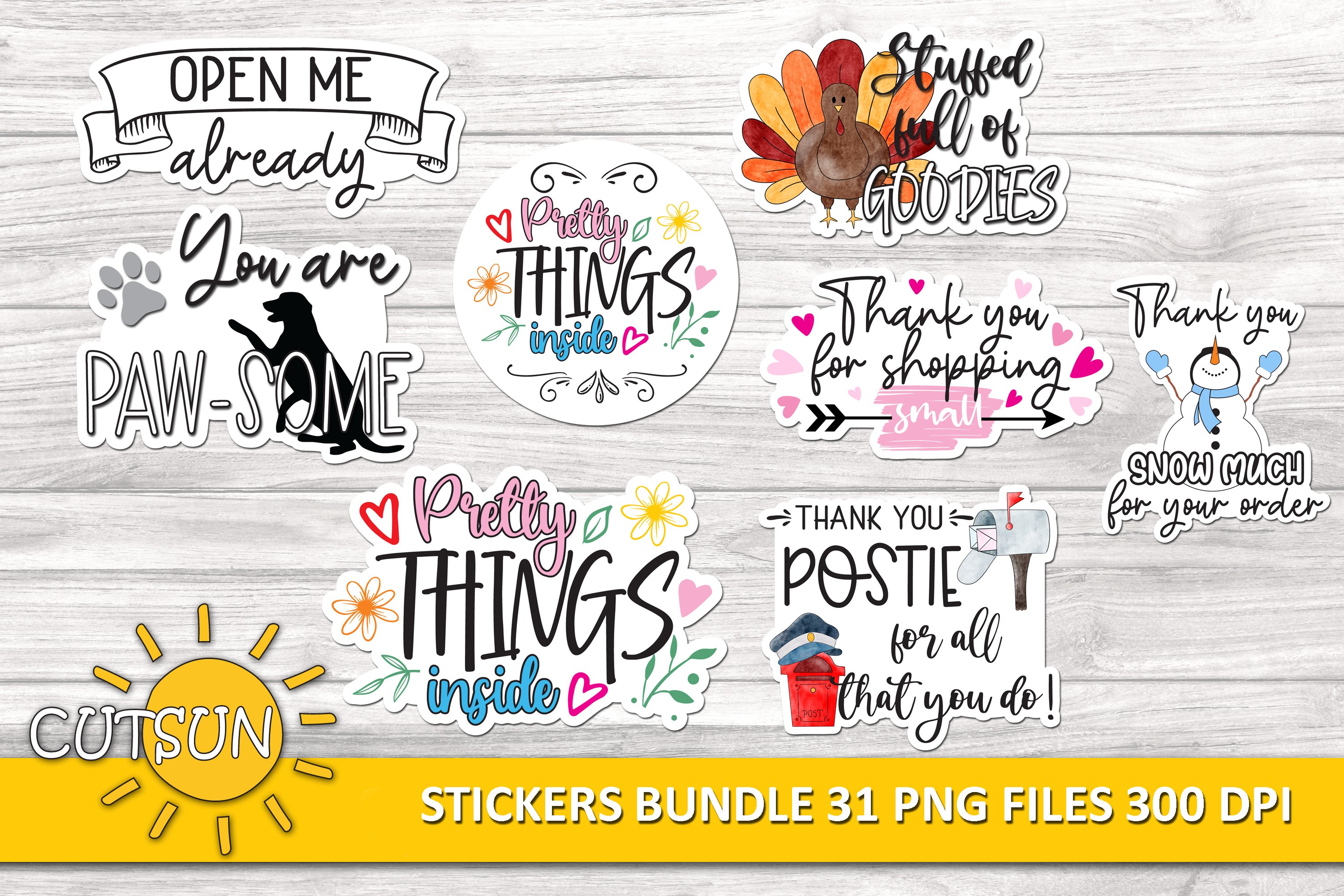 Small business stickers bundle | Packaging Stickers bundle (1049161 ...