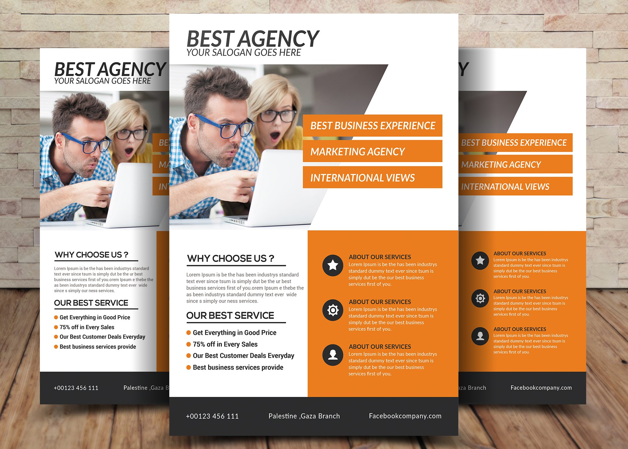 Best Agency Flyer (90641) | Flyers | Design Bundles