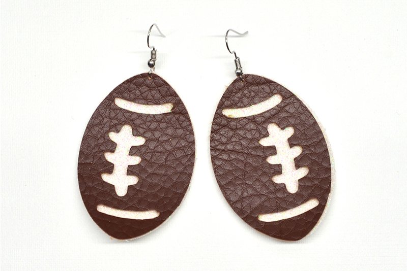 Football earrings template SVG, DIY earrings template (346995) | SVGs ...