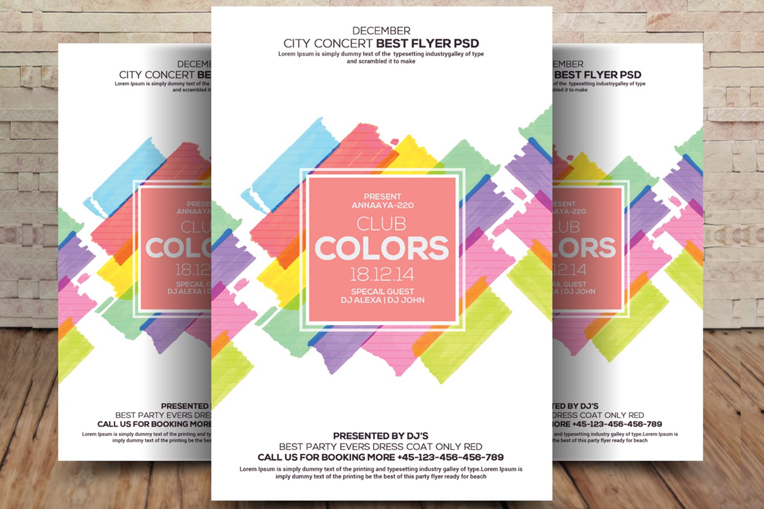 Color Club Party Flyer (498897) | Flyers | Design Bundles