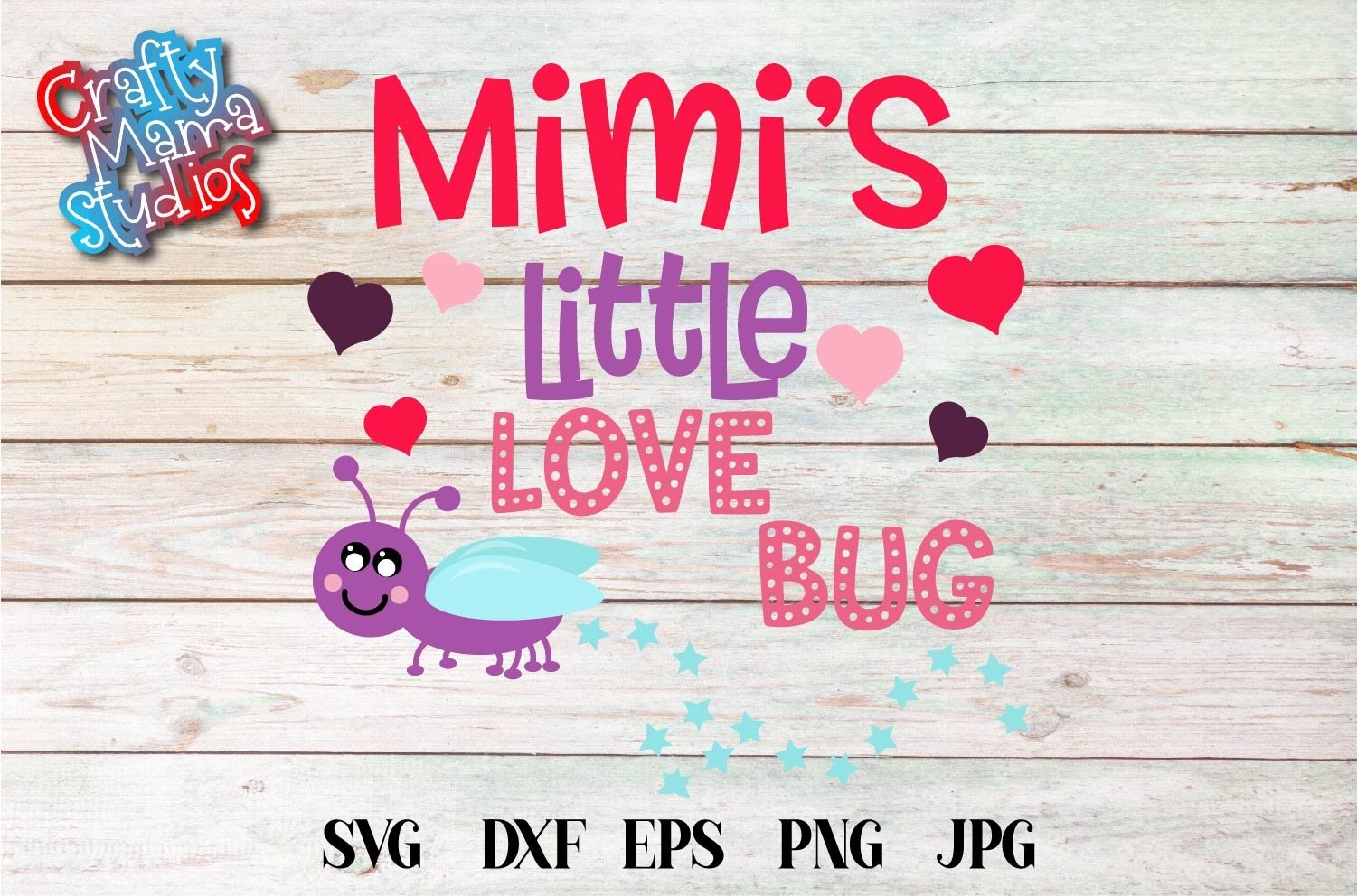 Valentine's Day SVG Little Love Bug, Mimi's Love Bug SVG (411919 ...