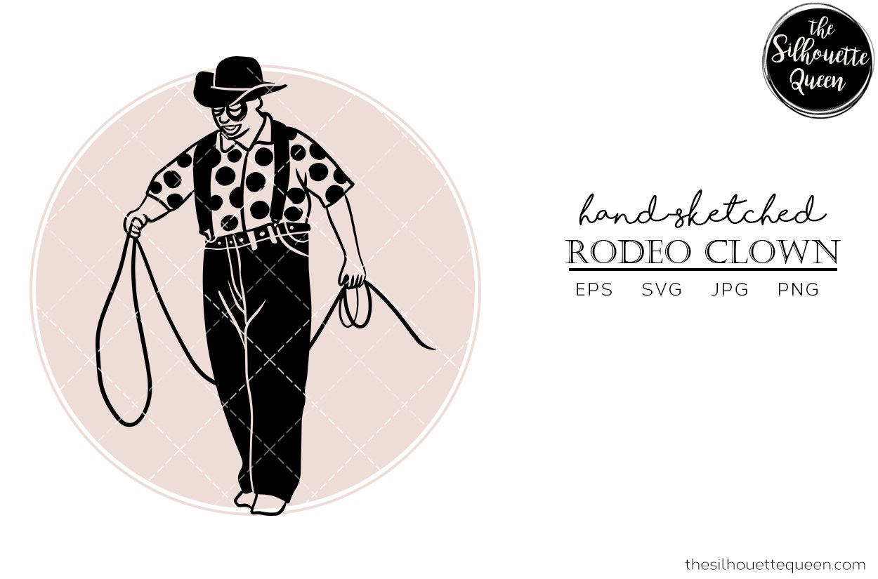 Hand drawn Rodeo Clown Vector Sketch (519955) | SVGs | Design Bundles