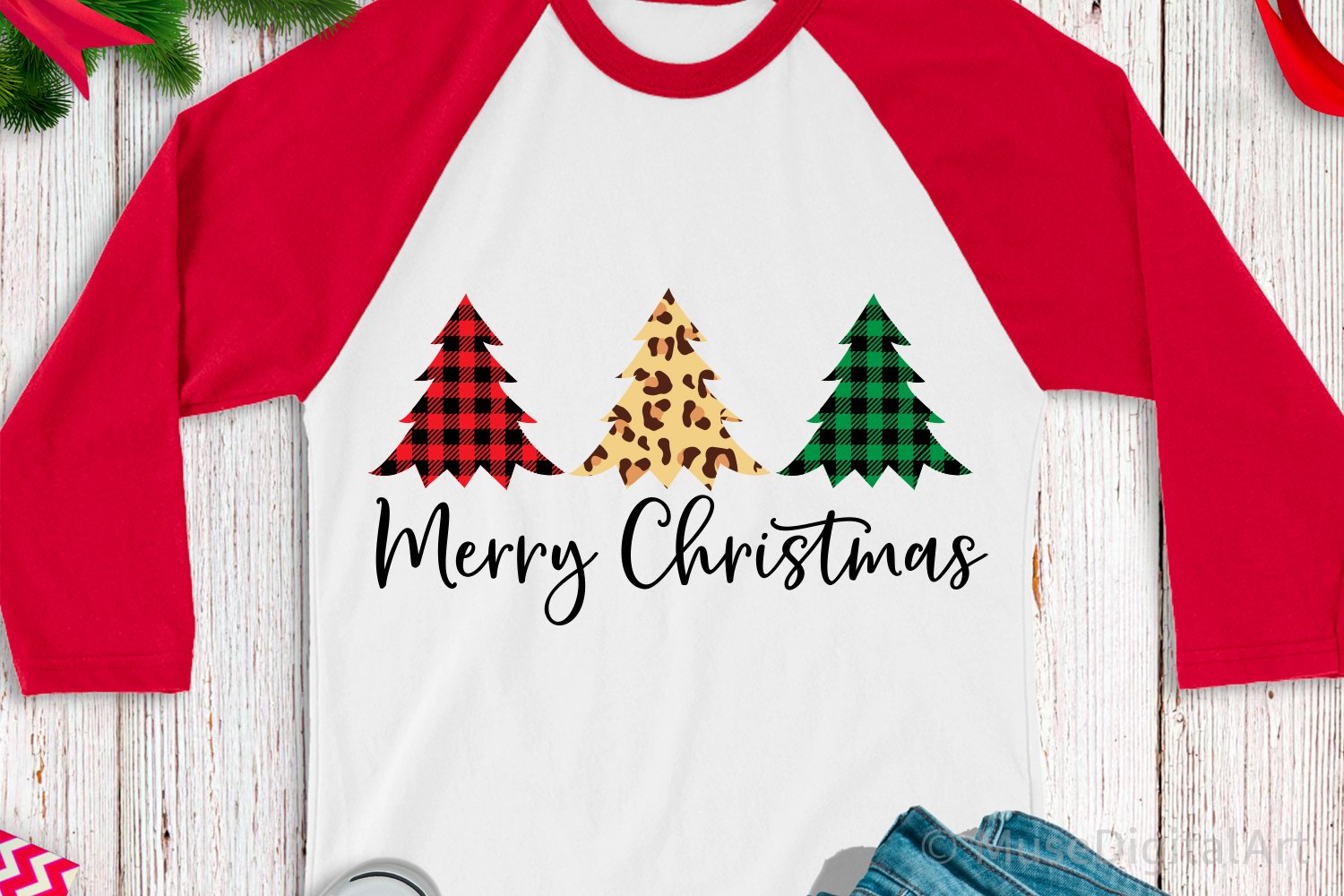 Merry Christmas Svg, Buffalo Plaid Svg, Leopard Print Svg (389527 ...