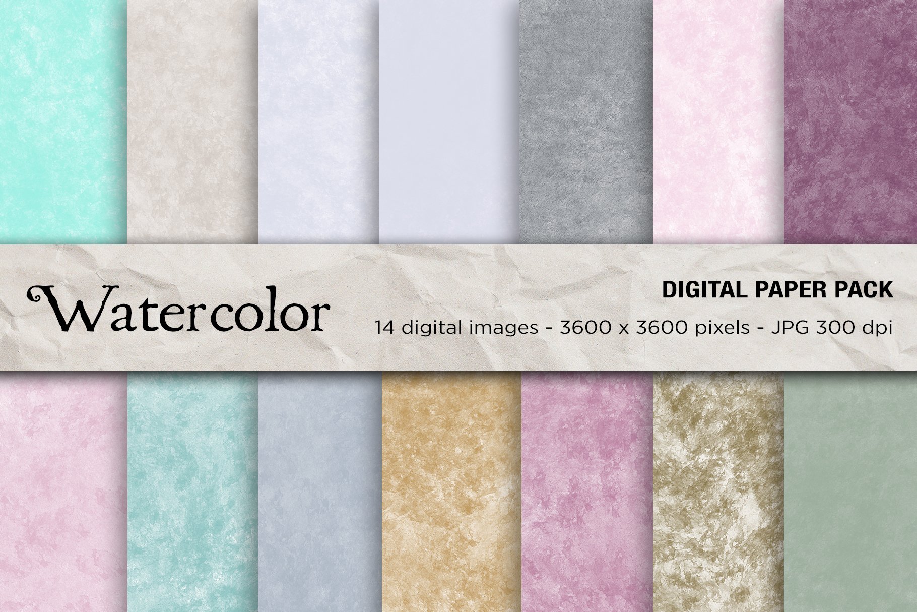 Watercolor Background, Watercolor Digital Papers (175444) | Backgrounds ...