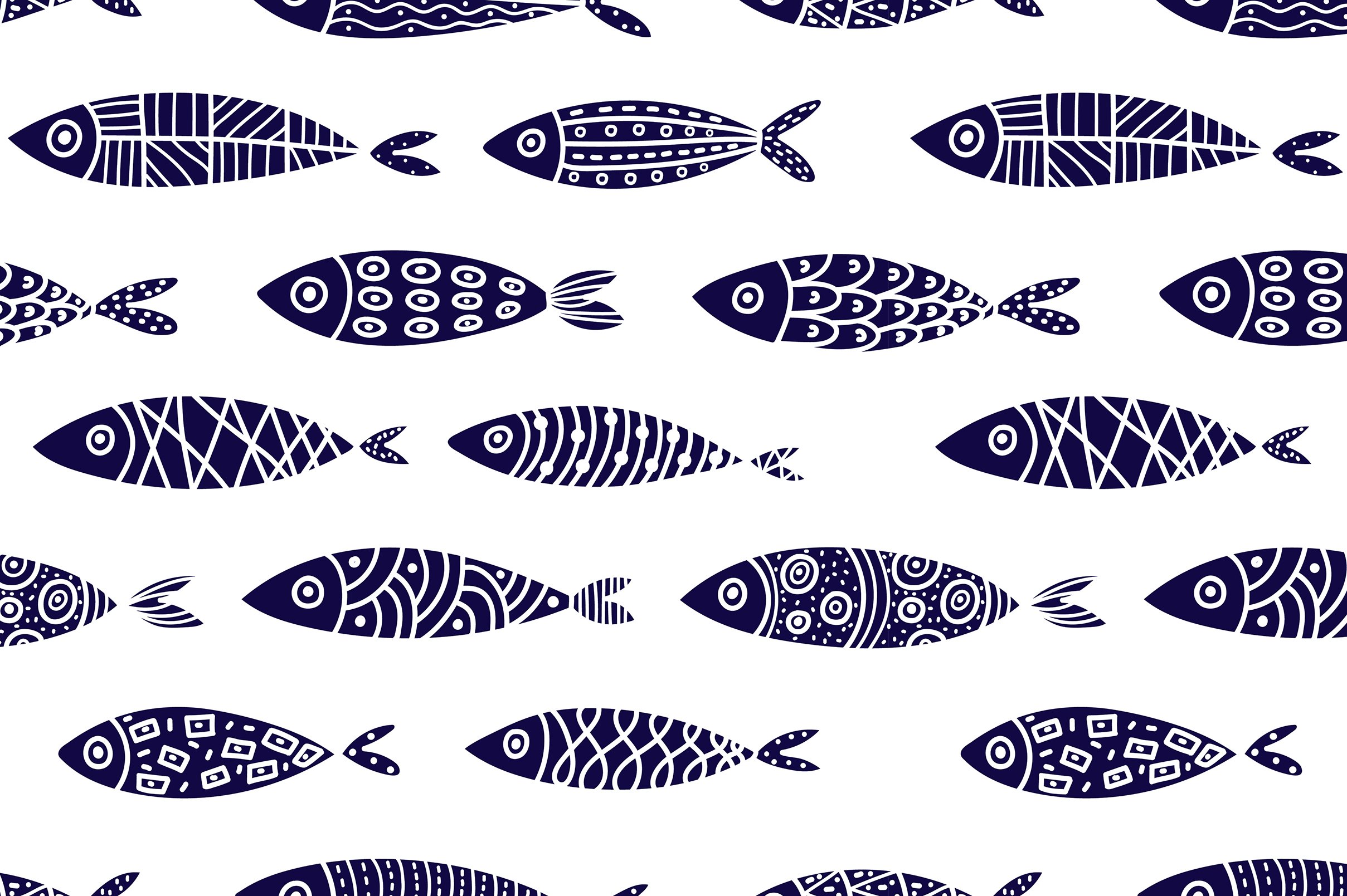 Cute fish! (124121) | Patterns | Design Bundles