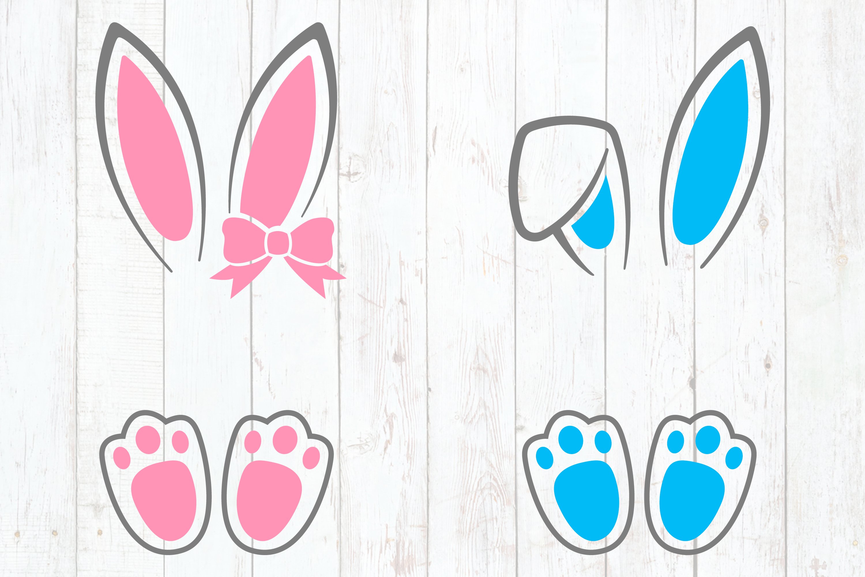 Easter SVG | Bunny Ears | Baby design (1143142) | Cut Files | Design ...