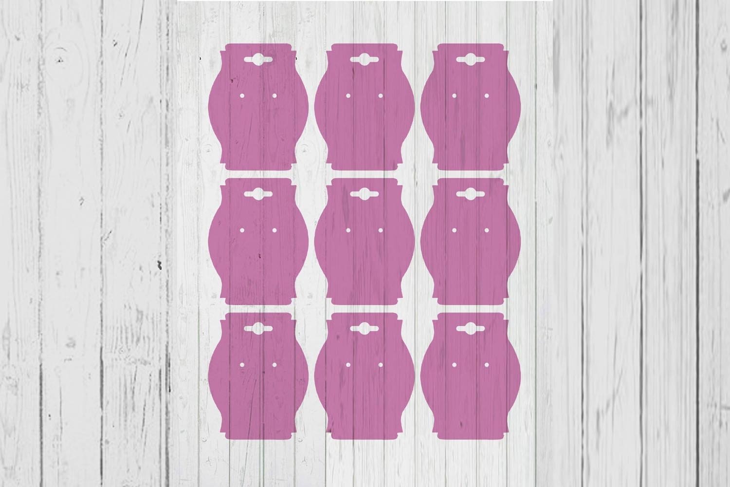 Decorative earring card template dxf svg png ai files (1121782) | SVGs ...