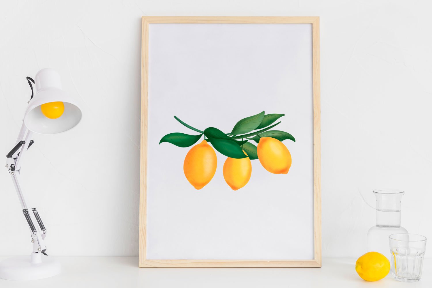 Lemons. Clip art set