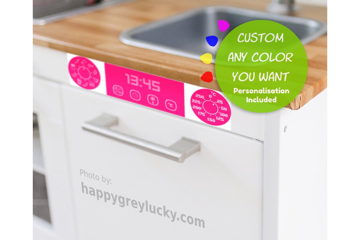 IKEA DUKTIG Digital Decal, Play Kitchen Oven - Stove Sticker (901063 ...