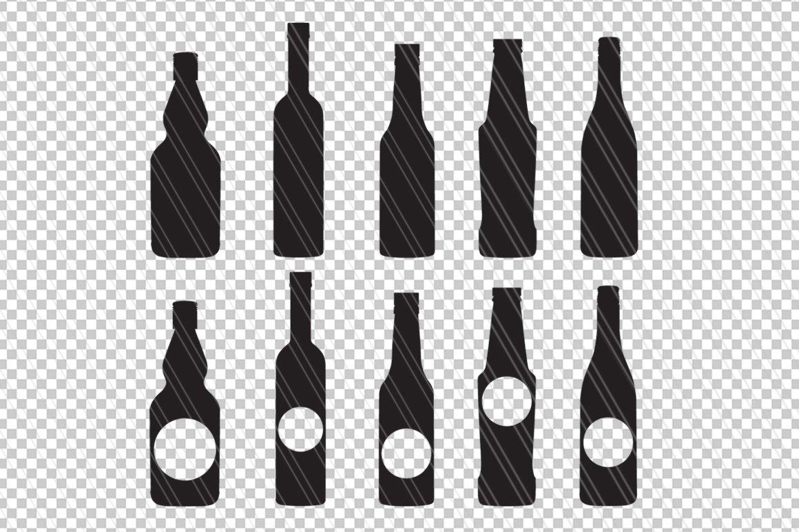 Bottles svg dxf cutting files (82351) | SVGs | Design Bundles