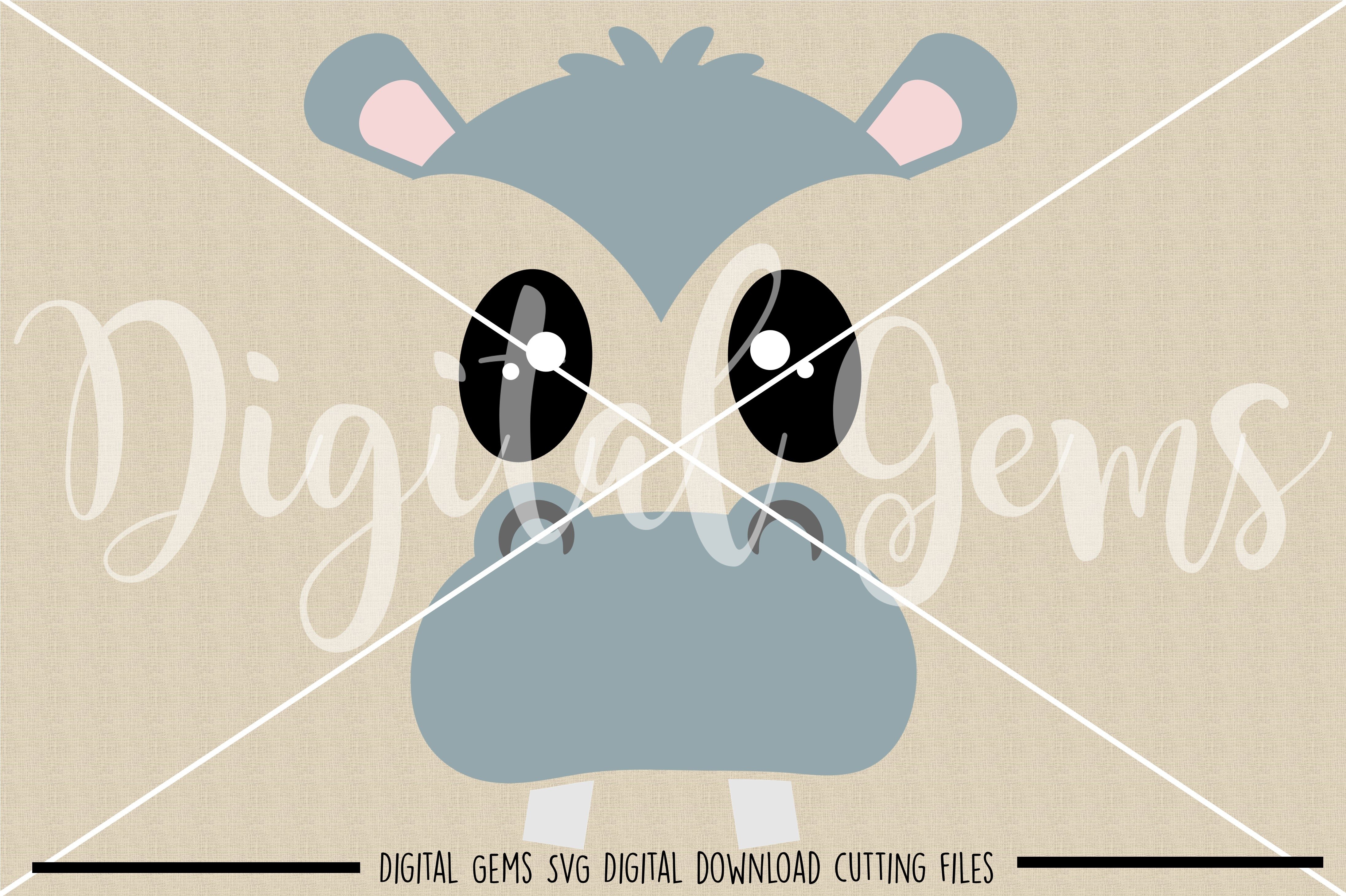 Hippo face SVG / EPS / DXF Files (71389) | SVGs | Design Bundles