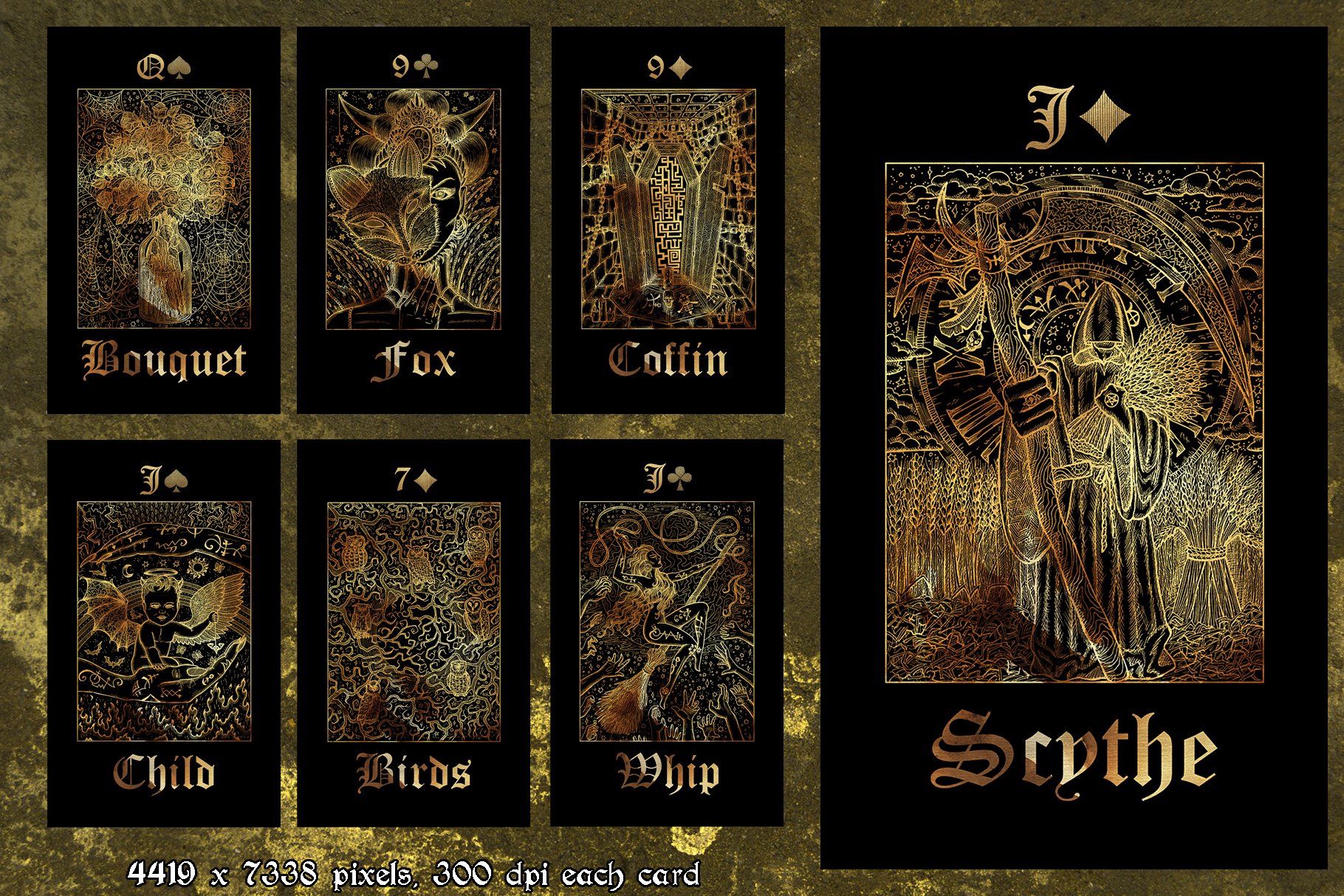 Lenormand Gothic Mysteries, gold edition (1116007) | Illustrations ...