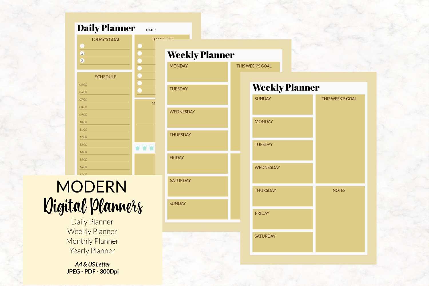 Modern Digital Planners