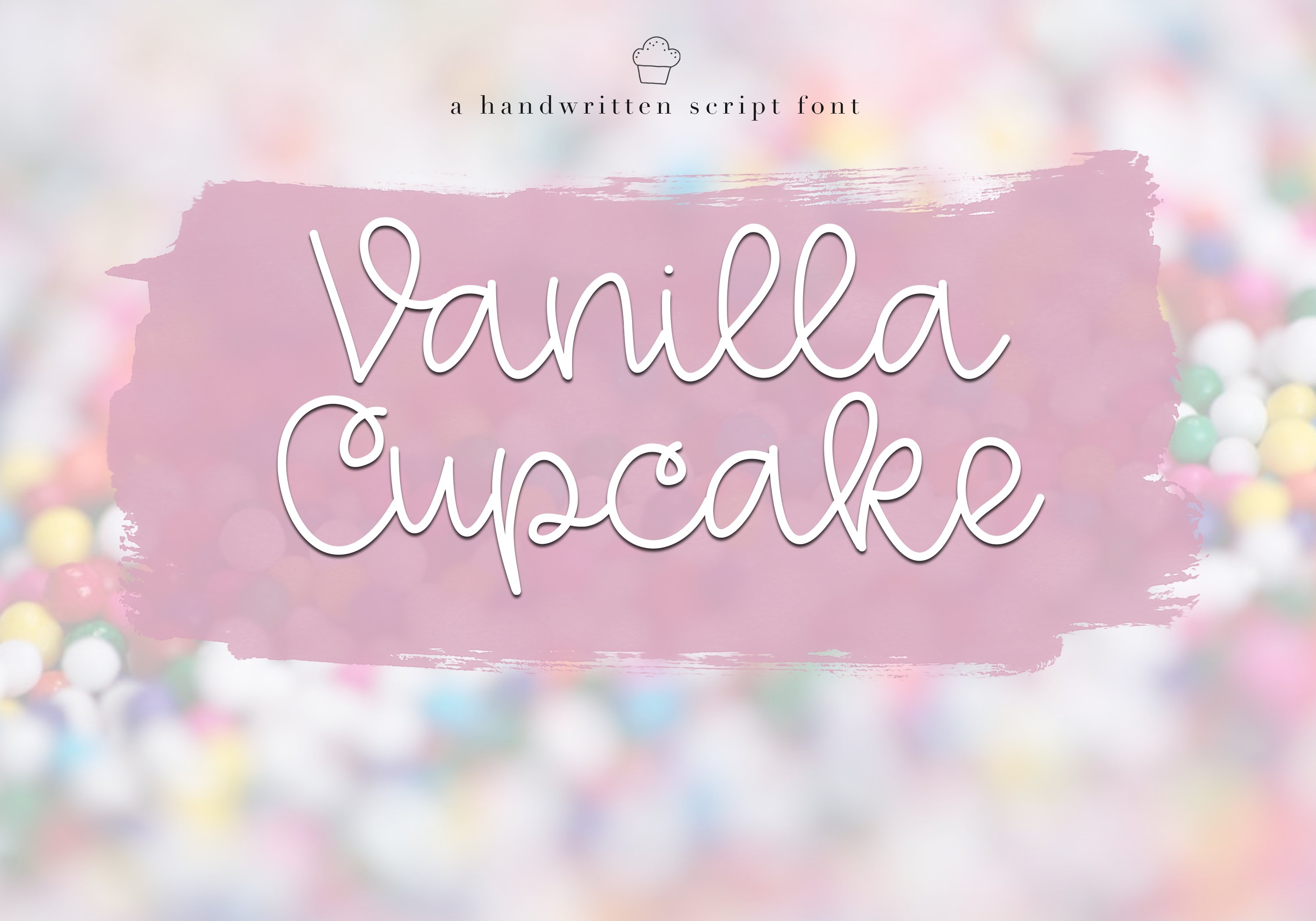 Vanilla Cupcake - A Handwritten Script Font (79999) | Script | Font Bundles
