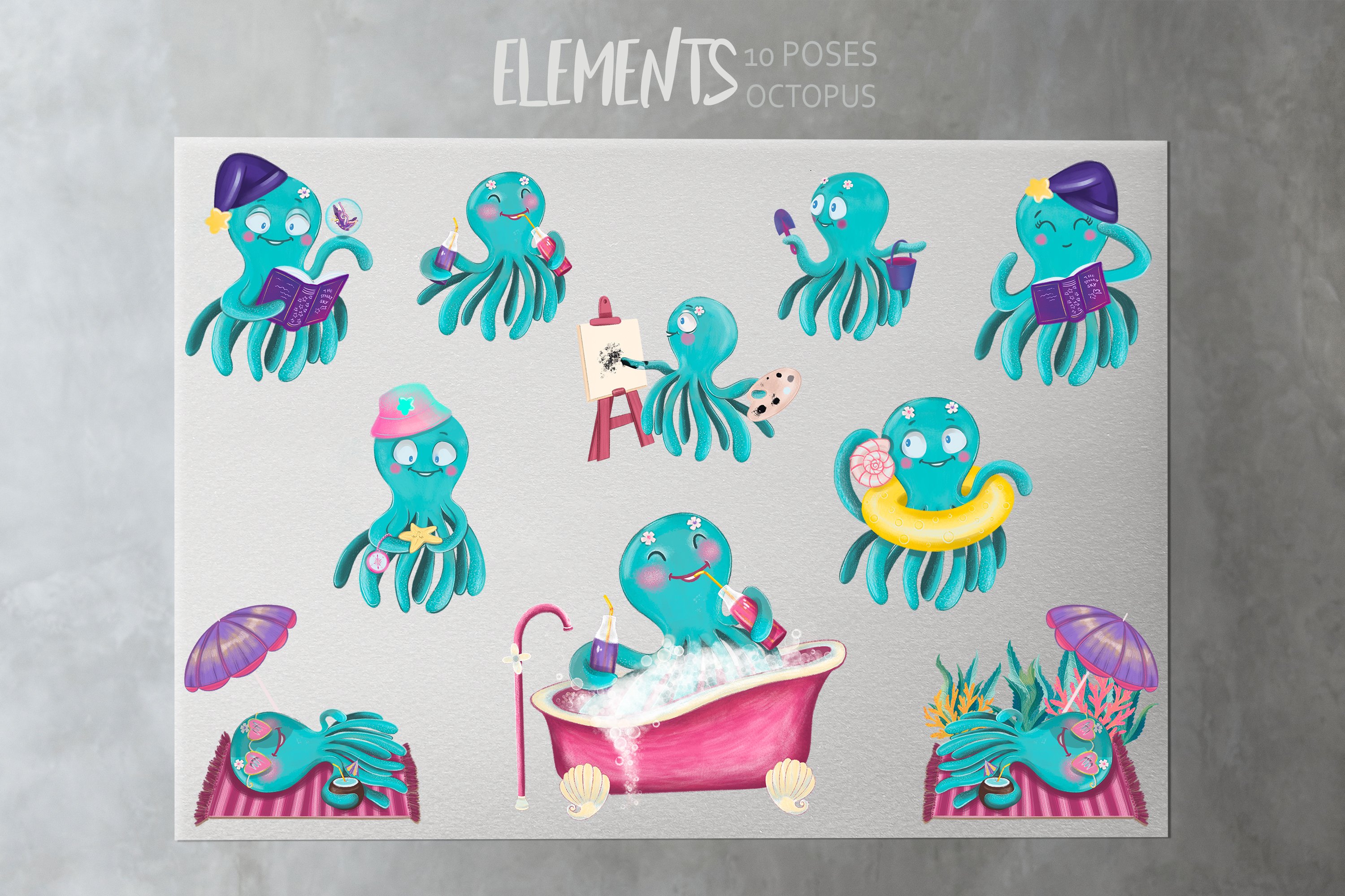 Ocean Friends (743837) | Illustrations | Design Bundles