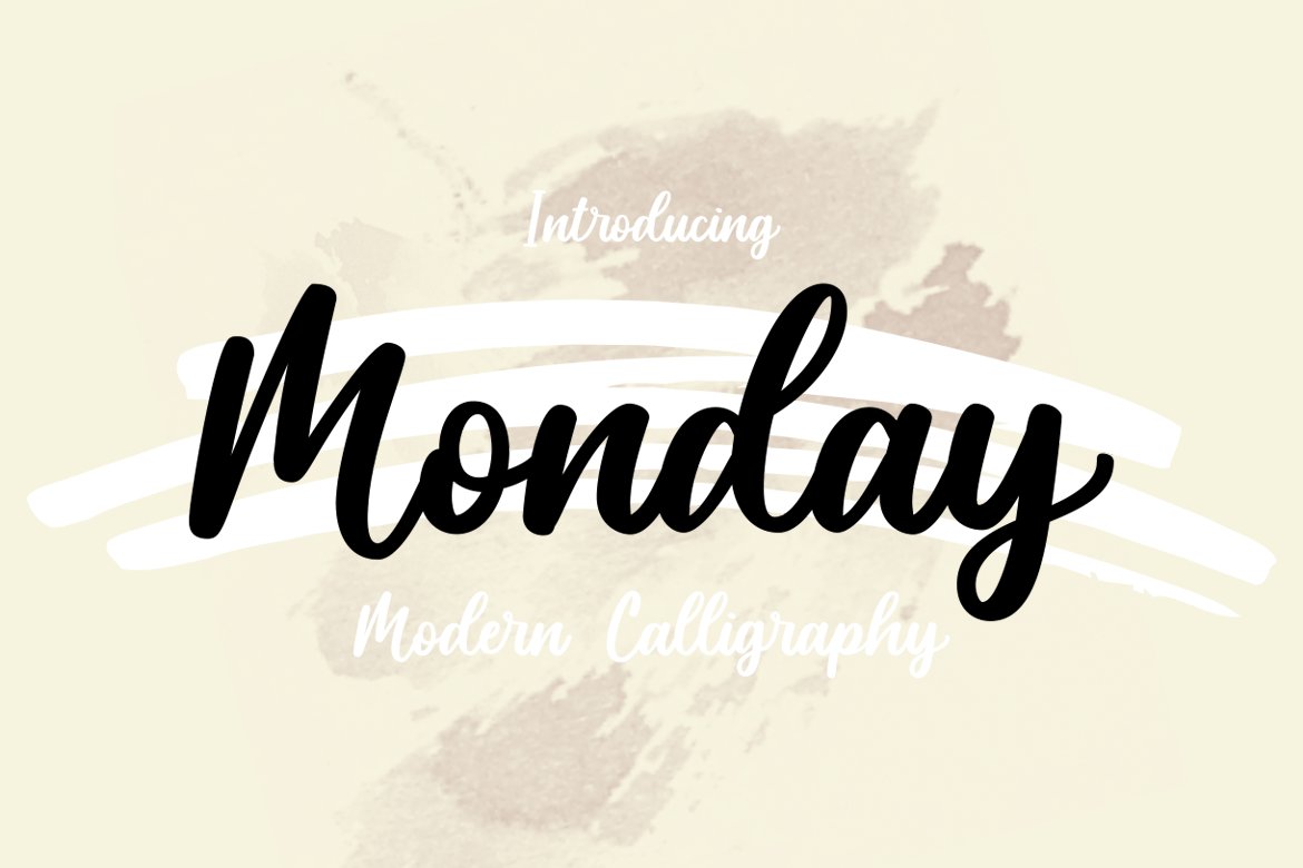 Monday modern calligraphy (819644)